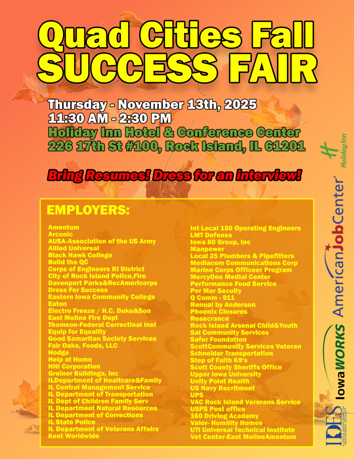 Quad Cities Fall Success Fair! – The American Job Center – News